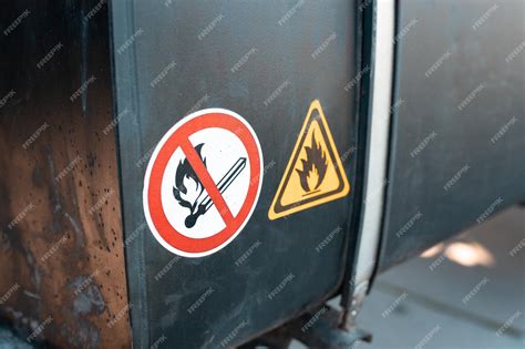 Premium Photo Stickers Warning About The Flammability And