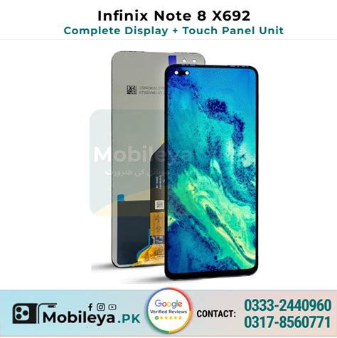 Infinix Note LCD Display Panel With Fitting Mobileya