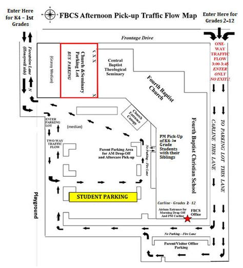 Traffic Flow Maps Fourth Baptist Christian School