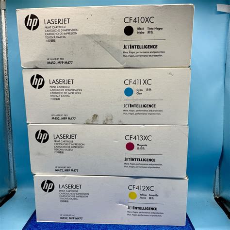 Genuine Hp 410x Set Cf410xc Cf411xc Cf412xc Cf413xc High Yield Laserje