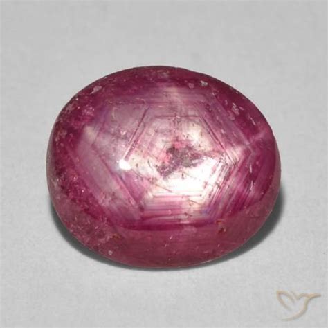 3 51ct Natural Medium Red Star Ruby Oval Opaque