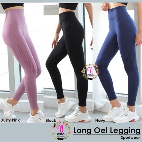 Jual Legging Sport Long Oel Celana Senam Celana Olahraga Wanita Legging Senam Murah Sport