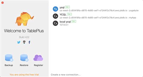use tableplus with yugabytedb ysql and ycql yugabytedb docs