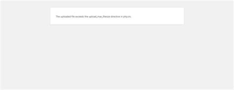 fix the uploaded file exceeds the upload max filesize directive in php