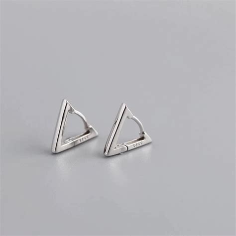 Cercei Mici Din Argint Triangle Silver Mandala Fashion