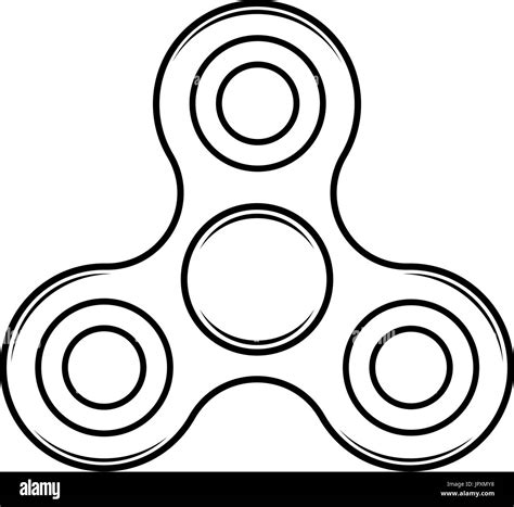 Fidget Spinner Toy Isolated Vector Icon Stock Vector Image And Art Alamy