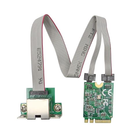 Dollatek M 2 A E 2 5gb Network Adapter Rtl8125bg Chip M2 Key A E To Rj45 Com Port 2 5g 1000