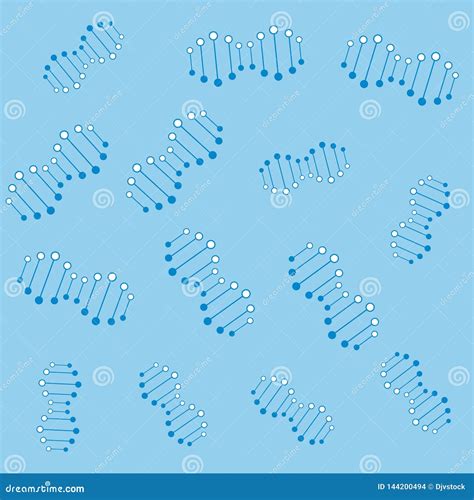 Dna Molecule Scientific Medical Pattern Stock Illustration