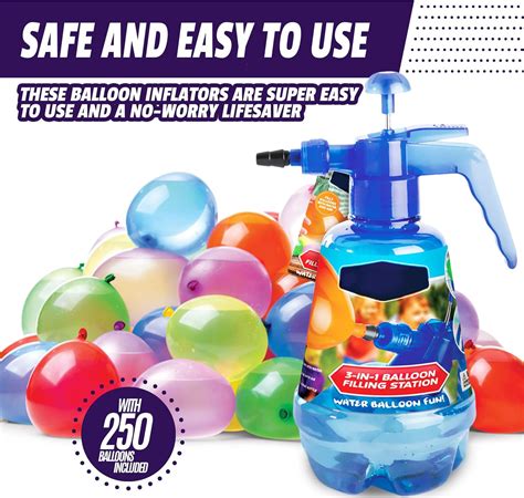 New Retails 40 Water Balloon Portable Filling Station 3 In 1 Pump Fi