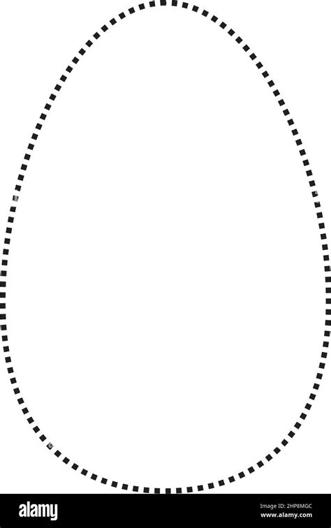 Oval Shape Dotted Symbol Vector Icon For Creative Graphic Design Ui