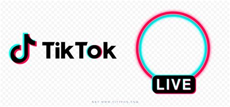 Tiktok Live Circle With Logo Download PNG Citypng