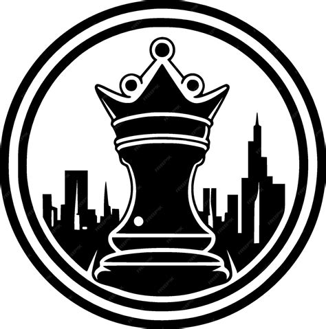 Premium Vector Chess Black And White Isolated Icon Vector Illustration