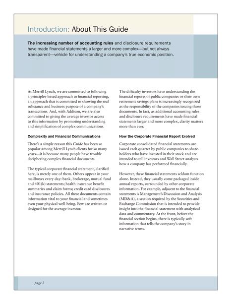 Merrill Lynch Understanding Financial Statements Pdf