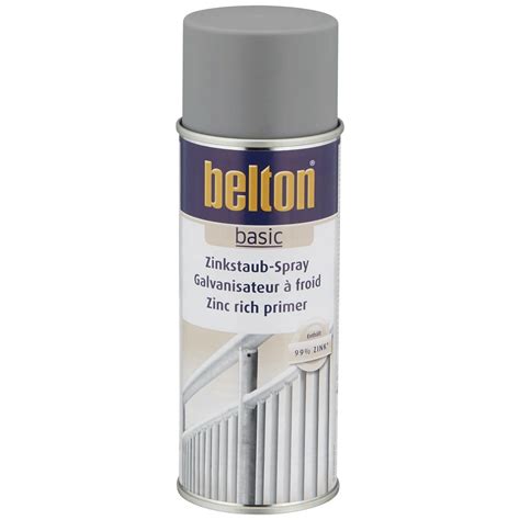 Belton Zinkstaubspray Basic 400 Ml Grau Hagebaude
