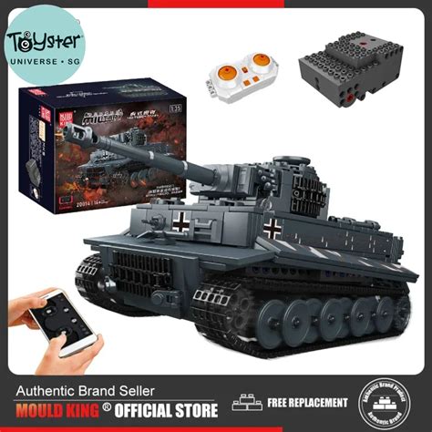 Mould King 20014 Remote Control Tank Building Blocks Military Battle