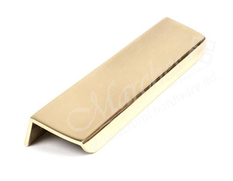 200mm Moore Edge Pull Aged Brass Flush And Finger Pull Handles Cabinet Handles Cabinet