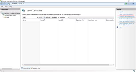 How To Generate A CSR Code On IIS HelpDesk SSLs