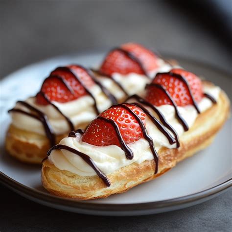 Strawberry Eclairs Recipe Paradise Dishes