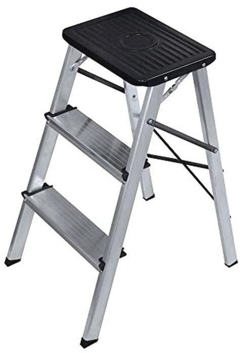 Vouwladder Met 3 Treden Antislip Aluminium Maximaal 150 Kg
