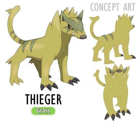 Thieger Grass The Tasmanian Tiger Pokémon Thieger Is The Tigerbs
