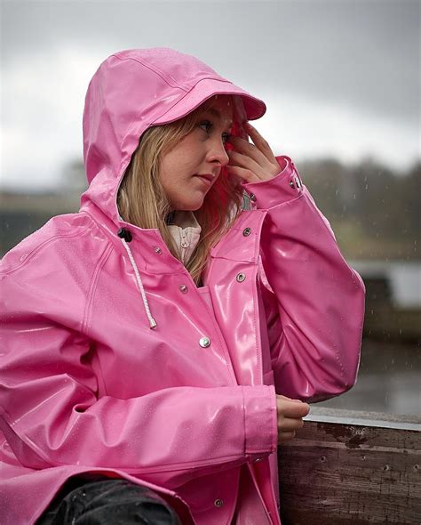 Rainwear From Sweden On Instagram Shiny Pink Three Pocket Jacket 💕