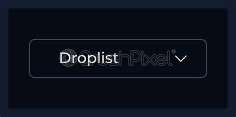 Normal Drop Down List Ui Element Template Stock Vector 6279089