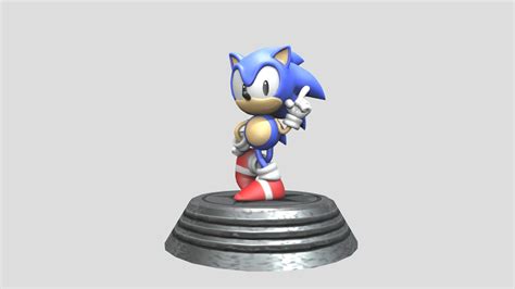 Classic Sonic Statue 3d Model By Harrisonhag1 5557e45 Sketchfab