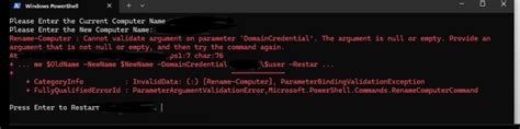 Powershell Rename Computer Not Working After Upgrading To Windows 11 Stack Overflow