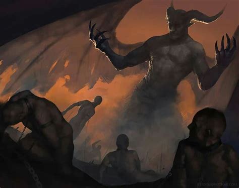 Jesse Keisala Nephalem Art Demons Reaching Up Elysium Underworld
