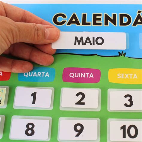 Calendário Permanente Visual Rotina E Autismo Marikota A Partir