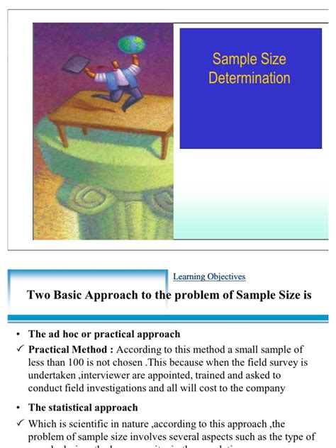 Sample Size Determination Pdf Sampling Statistics Sample Size