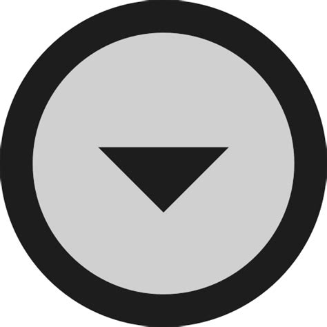 Icono Flecha Drop Abajo Círculo En Material Icons Collection Duetone