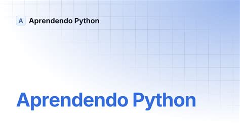 Aprendendo Python Aprendendo Python