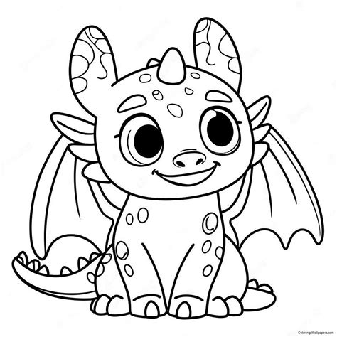 Toothless Dragon Coloring Page 31703 25065