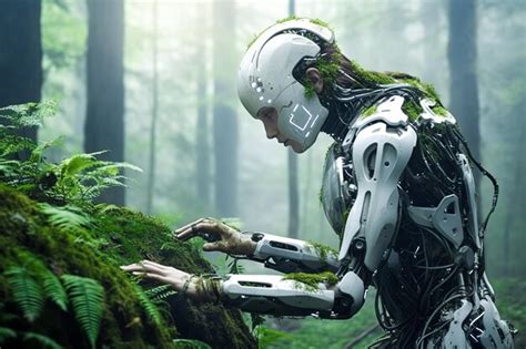 Premium Photo Artificial Intelligence Technology With Nature