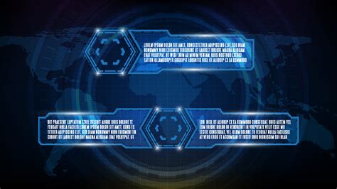 Abstract Futuristic Background Of Blue Glowing Technology Sci Fi Frame Hud Ui Element 14772900