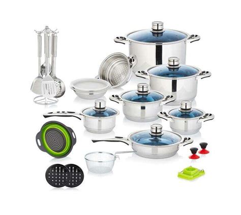 Cookware Sets Chukbok 30 Piece Stainless Steel Cookware Set Was