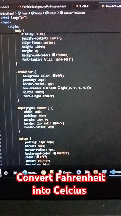Code For Fahrenheit To Degree Celsius Converter Using Simple Method