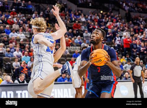 Omaha Ne Us 21st Mar 2024 Brigham Young Cougars Guard Richie