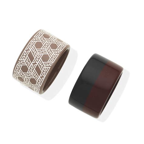 Bonhams Hermès Two Assam Bois Medium Bangles