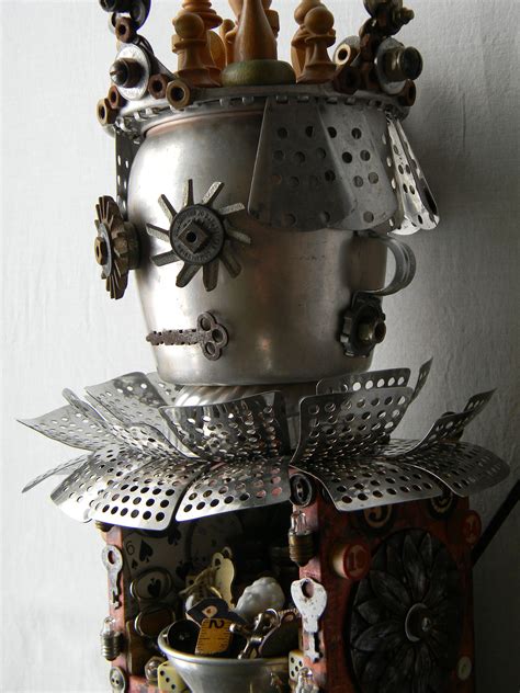 The Queen Of Things Discarded And Forgotten Art Assemblage Side View