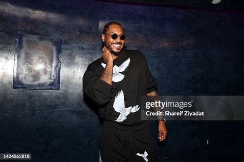 Carmelo Anthony Attends Cardi B Hosts Fashion Night Out On September