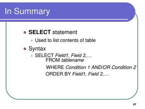 Ppt Dbs201 Introduction To Structured Query Language Sql Powerpoint Presentation Id2430655
