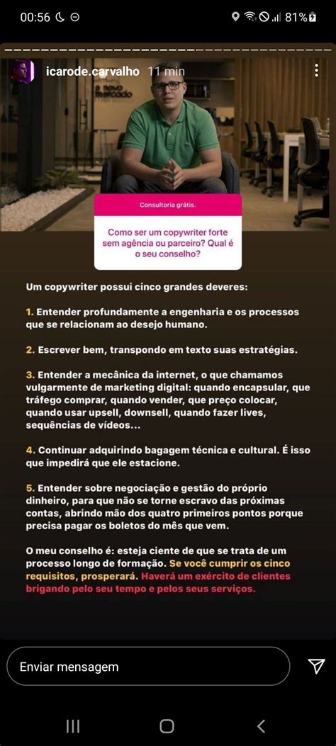 Print Ícaro De Carvalho Deveres Do Copy Escrever Bem Marketing