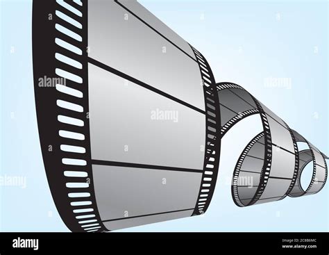 Cinema Movie And Photography 35mm Film Strip Template Vector 3d