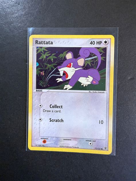 Rattata 77112 Reverse Holo Ex Fire Red Leaf Green Jab Games13