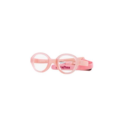 Miraflex Infant Glasses Light Milky Pink 34mm With Soft Silicon Arms