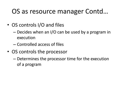 operating system objectives and functions d2 ppt
