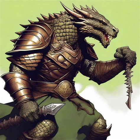 Bring The Dungeon To Life Bronze Dragonborn Illustration