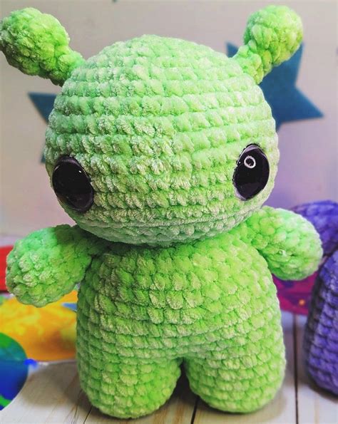 Space Alien Crochet Pattern Crochet Alien Pattern Amigurumi Alien Crochet Tutorial Amigurumi